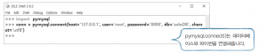 파이썬과 MySQL 데이터베이스 연동하기(+ pymysql 라이브러리 설치)