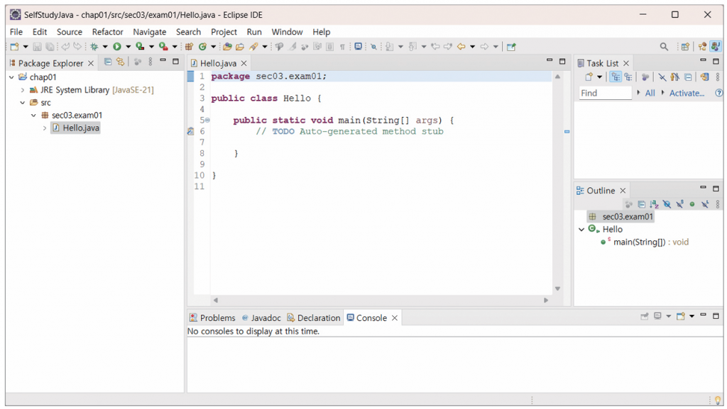 [Java] 이클립스에서 자바 프로젝트 생성하기