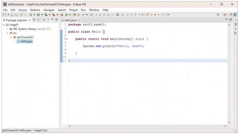 [Java] 이클립스에서 자바 프로젝트 생성하기